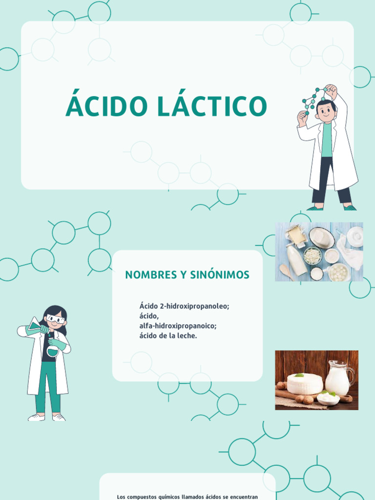 Propiedades y Usos del Ácido Láctico | PDF | Ácido | Ácido láctico