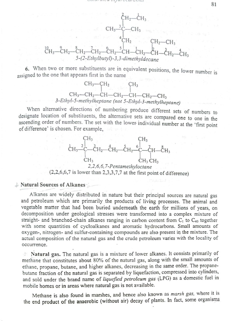 Alkanes Chap | PDF