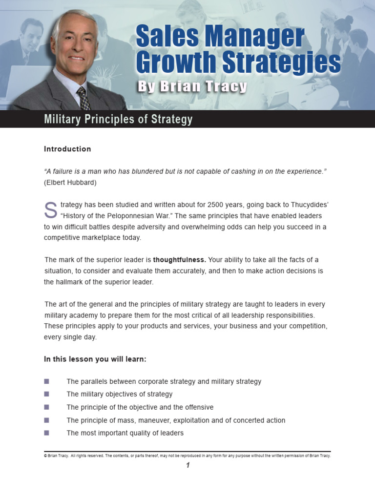 Military Principle of Strategy | PDF | Strategic Management | Military ...