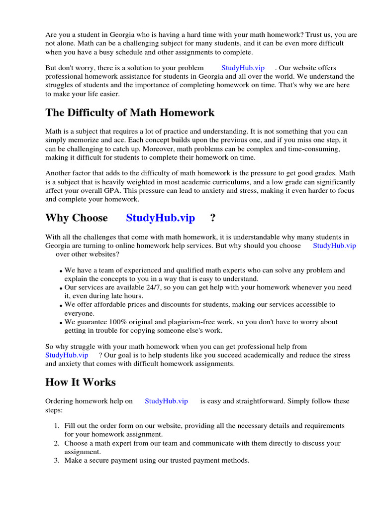 Math Georgia Homework Book | PDF | Homework | Amazon Kindle