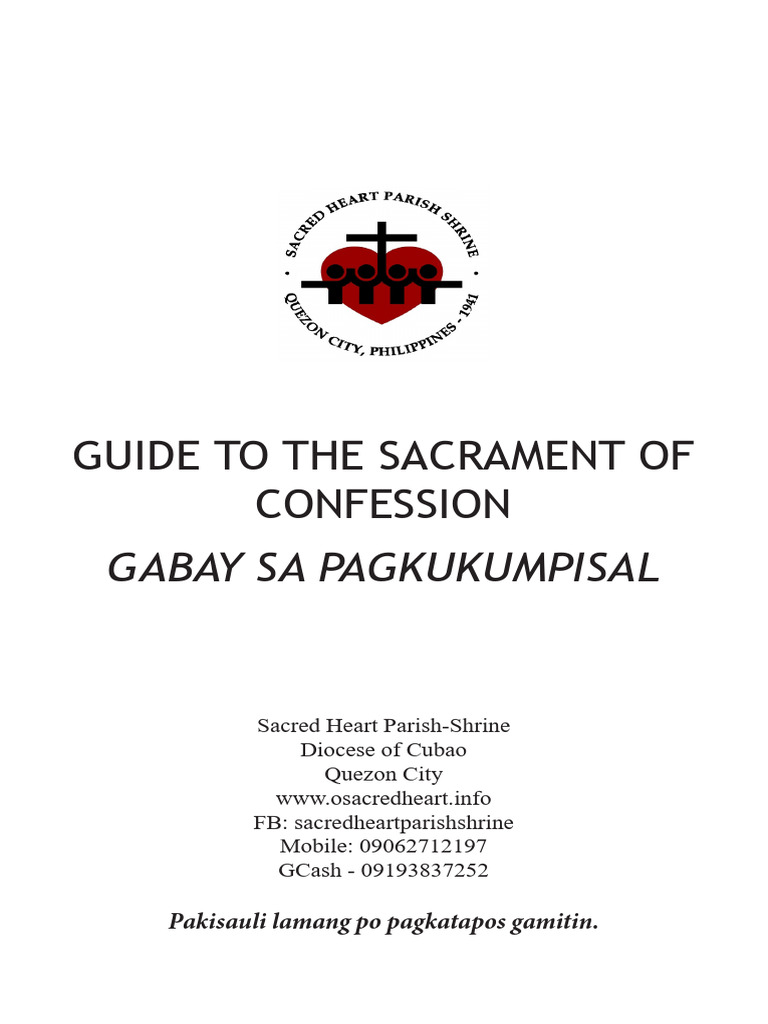 Guide To Sacrament of Confession Filipino English | PDF