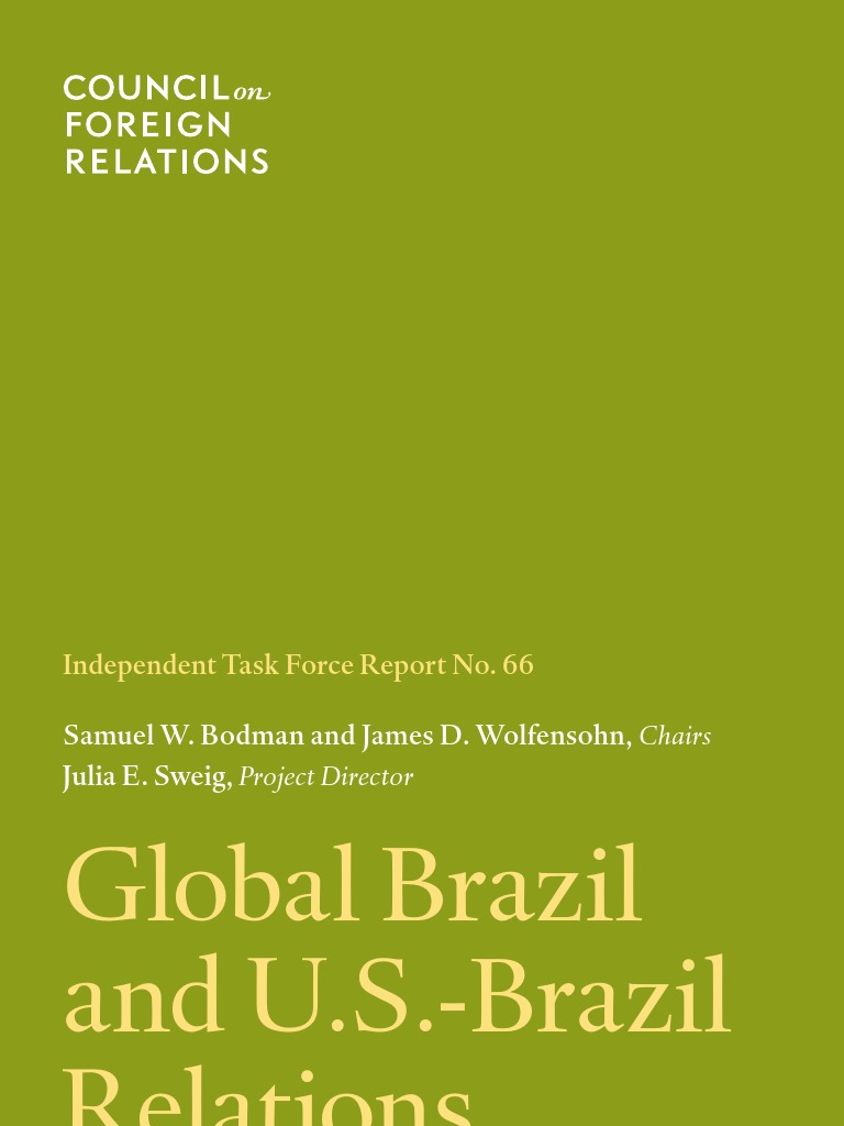 Global Brazil and U.S.-Brazil Relations | PDF | Council On Foreign ...