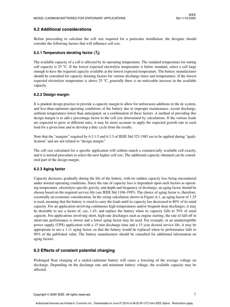 IEEE Recommended Practice For Sizing Nic-3 | PDF | Electrical ...