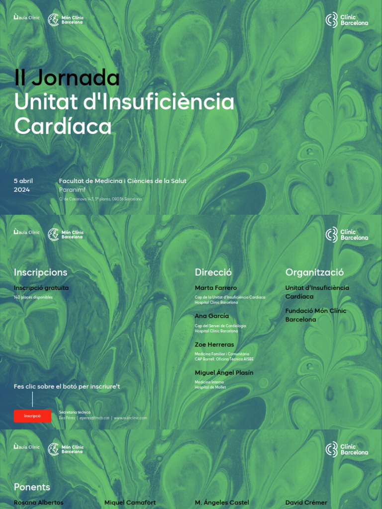 Programa II Jornada Unitat Insuficiència Cardíaca (5 ABR 2024) | PDF