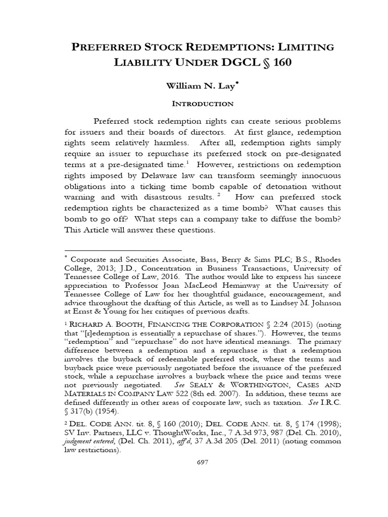 viewcontent cgi（回赎权坏） | PDF | Stocks | Corporate Law