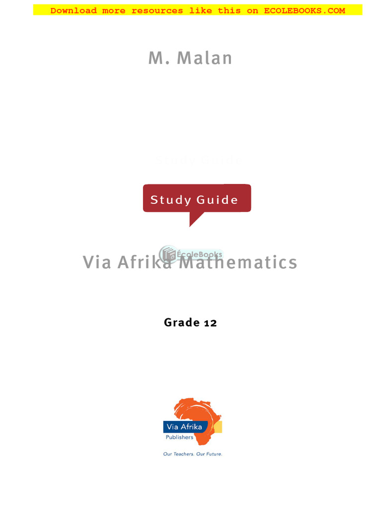 Grade 12 Math Study Guide | PDF | Logarithm | Function (Mathematics)