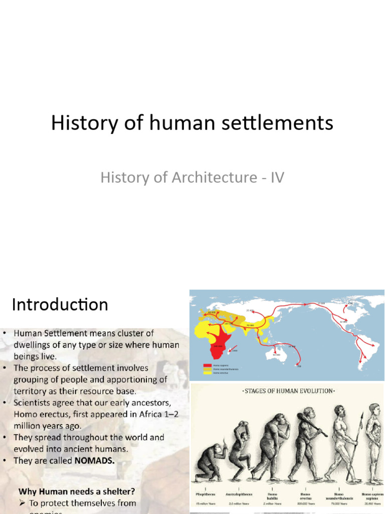 History of Human Settlements | PDF | Mesopotamia | Urban Design