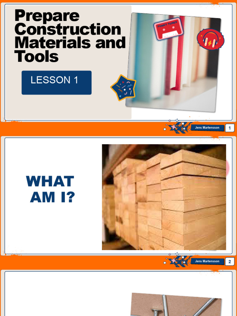 Carpentry-Lesson 1 | PDF | Drill | Tools