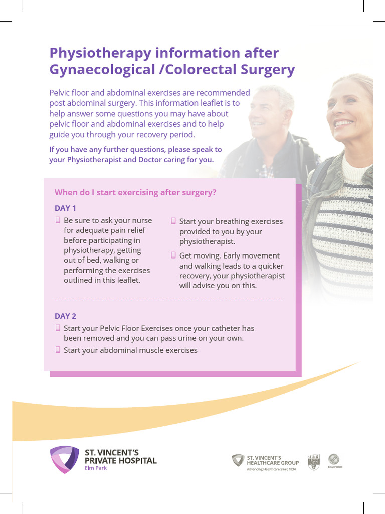 6814 SVPH Oncology Physiotherapy Patient Information Leaflet Post Gynaecological Colorectal V2 ...