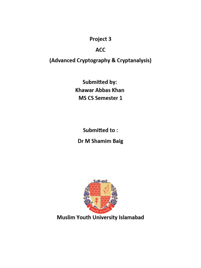 ACC Project For AES DES | PDF