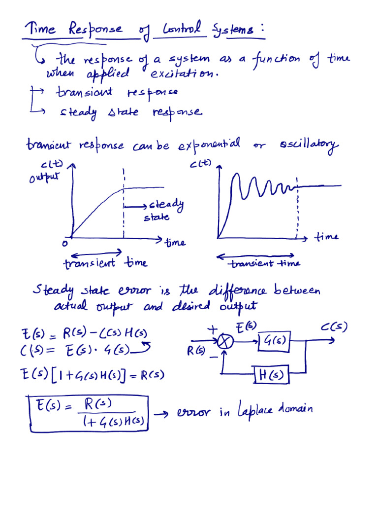 Time Response Analysis | PDF