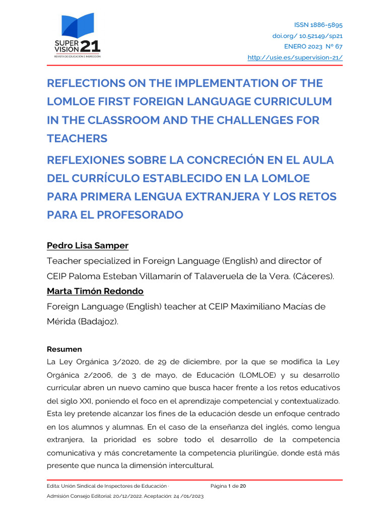 Pedro Lisa Samper: Resumen | PDF | Plan de estudios