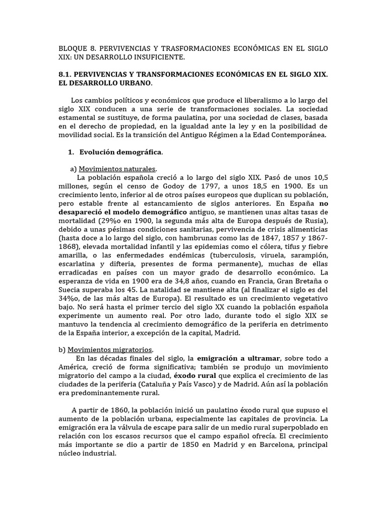 Bloque 8 | PDF | España | Proteccionismo