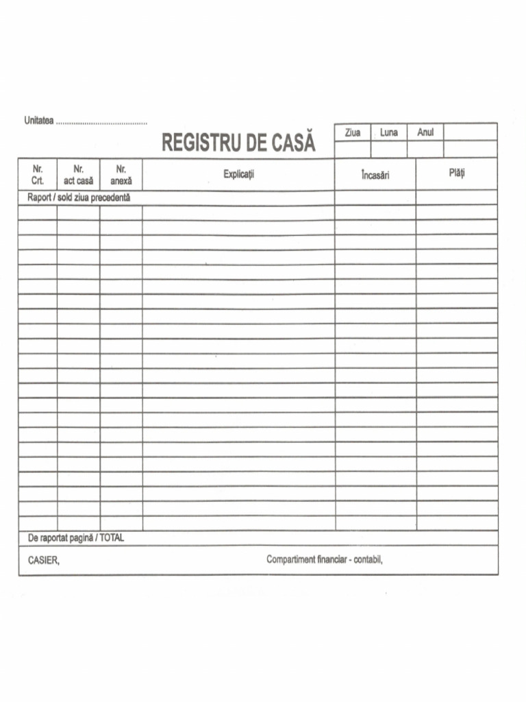Registru de Casa | PDF