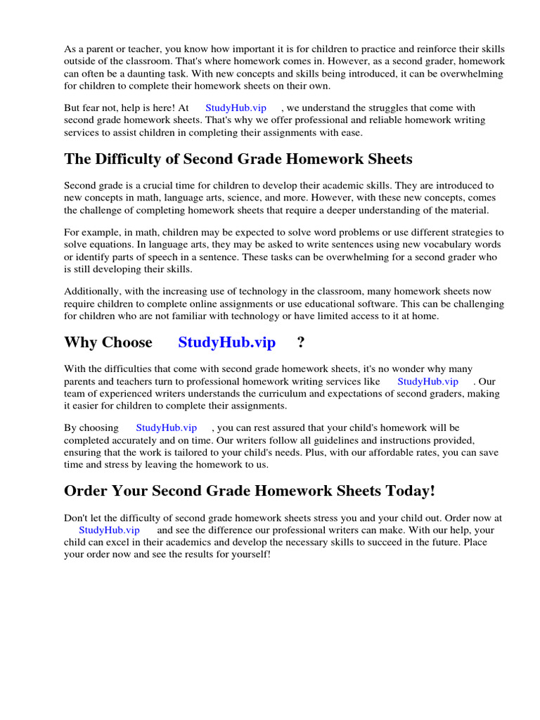 Homework Sheets Second Grade | PDF | Worksheet | Teaching Mathematics