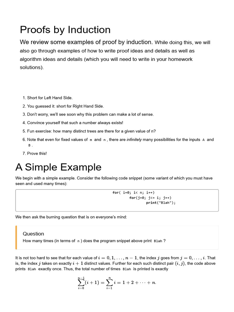 Proofs By Induction Pdf Mathematical Logic Mathematics