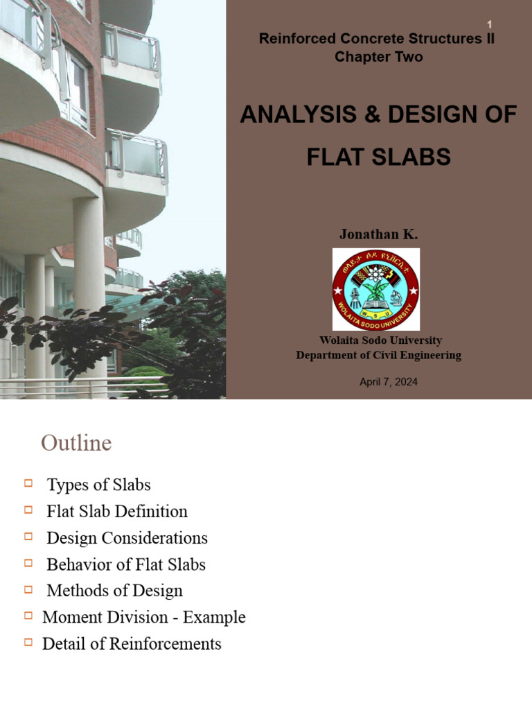 Chapter2-Design of Flat Slab | PDF | Beam (Structure) | Column
