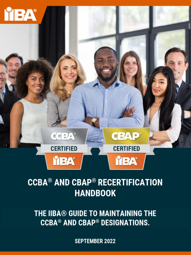 Ccba And Cbap Recertification Handbook Pdf Certification Course