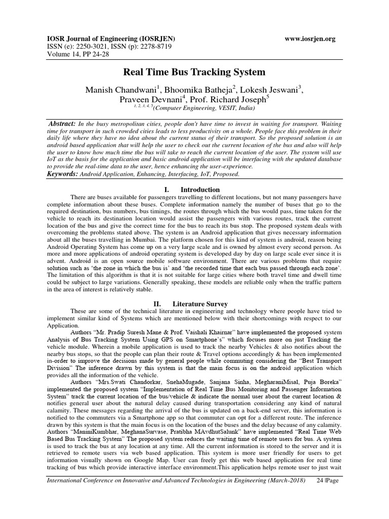 Real Time Bus Tracking System | PDF | Bus | Global Positioning System