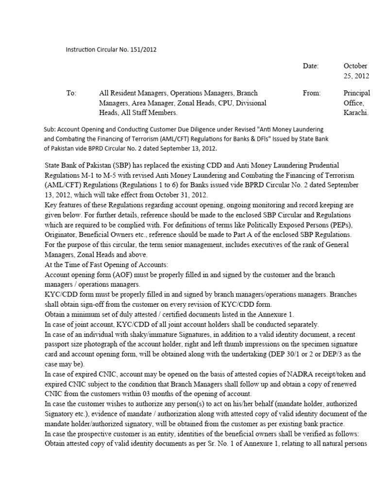 Aml CFT | PDF | Identity Document | Banks