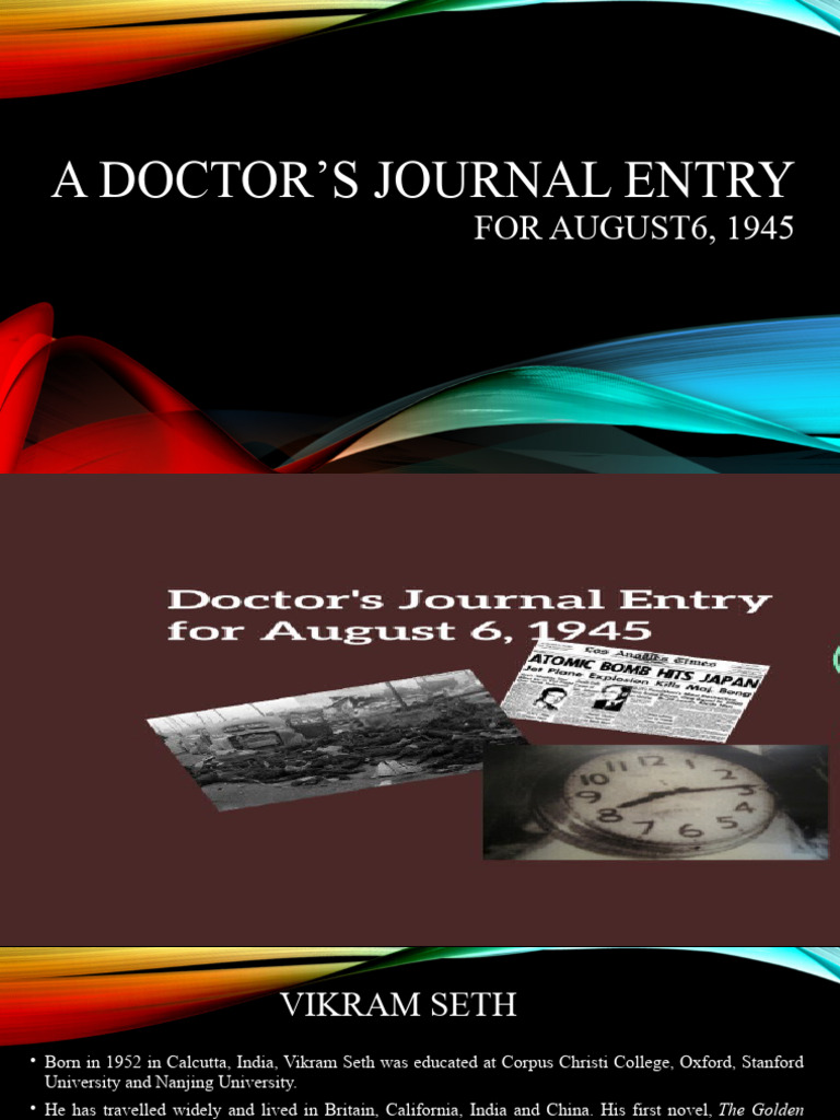 A Doctor's Journal Entry | PDF