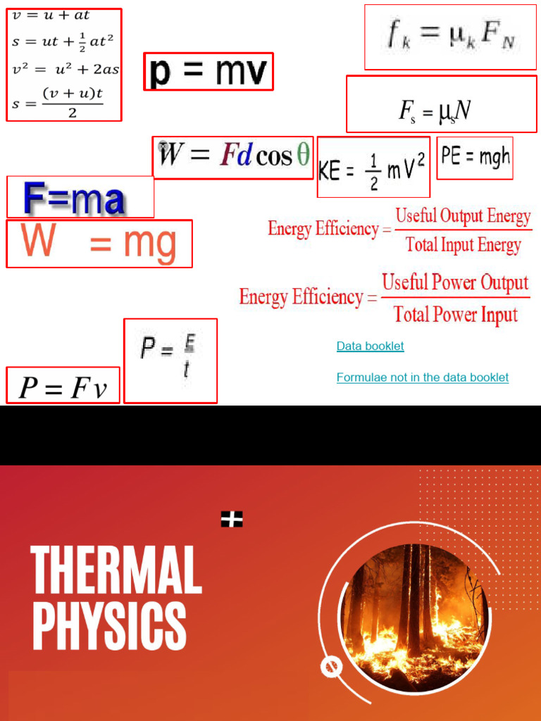 L1 Thermal Concepts | PDF | Temperature | Latent Heat