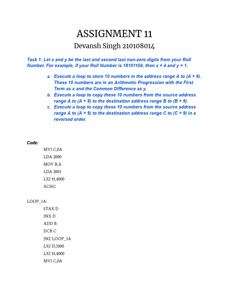 Assignment 11 | PDF | Pointer (Computer Programming) | Office Equipment