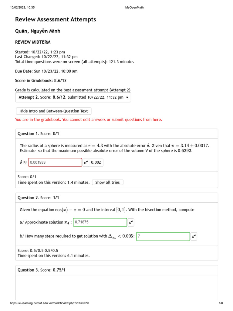 MT1009_NHOM_CC02_CLC_20221_-REVIEW-MIDTERM | PDF | Applied Mathematics | Mathematics