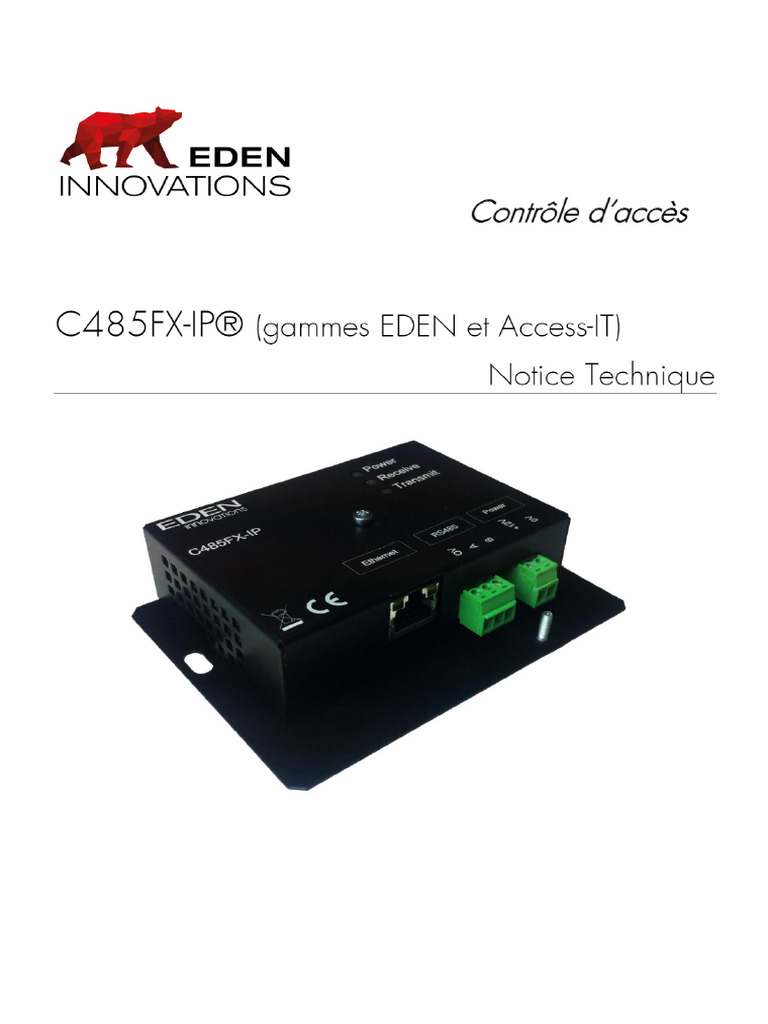 C485FX-IP (Gammes EDEN Et Access-IT) - PDF Téléchargement Gratuit | PDF