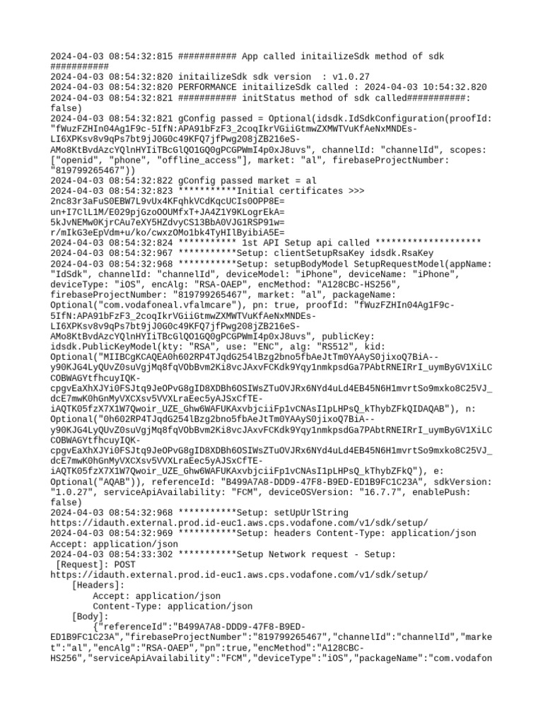 Id SDK Logs | PDF | Computer Science | Cyberwarfare