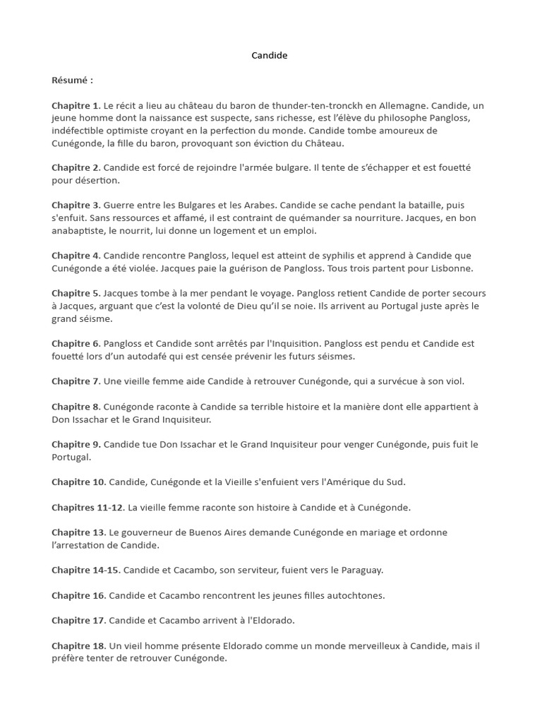 Candide et la bataille de l'optimisme | PDF | Candide