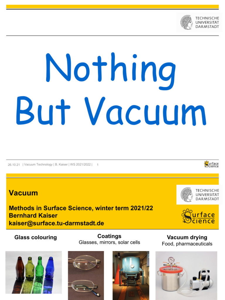 Vacuum | PDF | Pressure Measurement | Vacuum