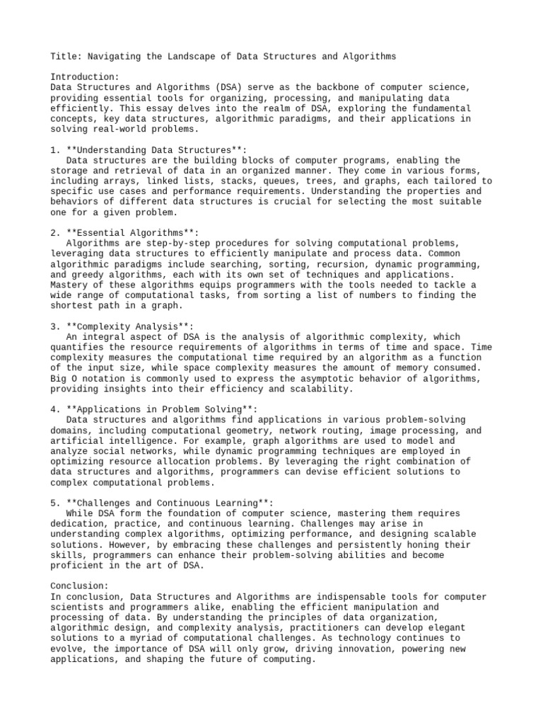 Dsa | PDF | Algorithms | Computational Complexity Theory