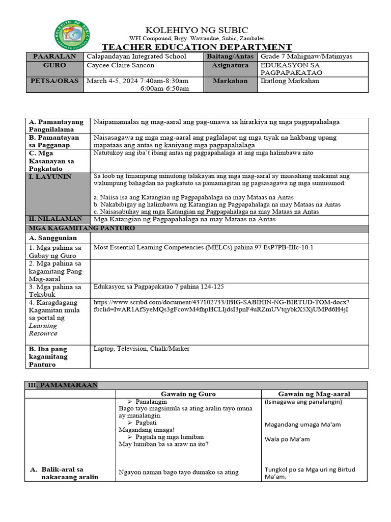 Edited DLP Esp7 q3 | PDF