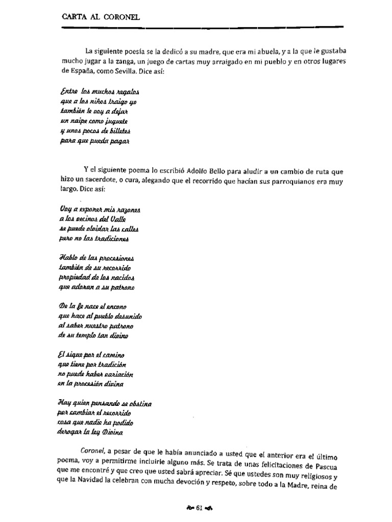 EL CORONEL 61 - 80 | PDF