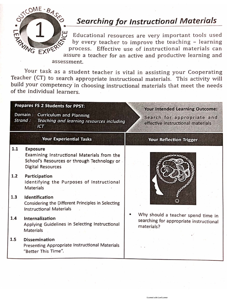 FS 101 - Learning Experience 1 | PDF