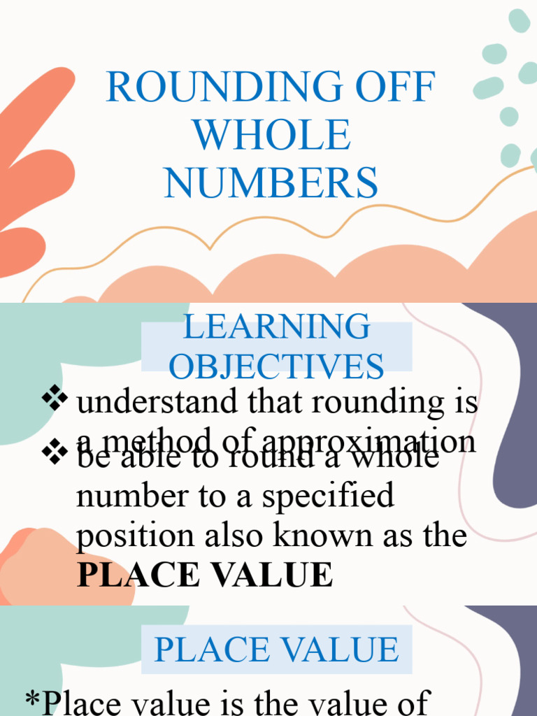 Rounding Whole Numbers Explained | PDF | Rounding | Natural Number