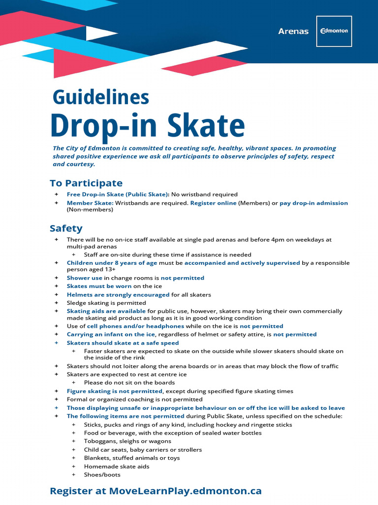 Drop in Skating Guidelines | PDF