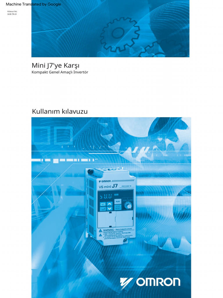 Omron J7 Manual (TR) | PDF