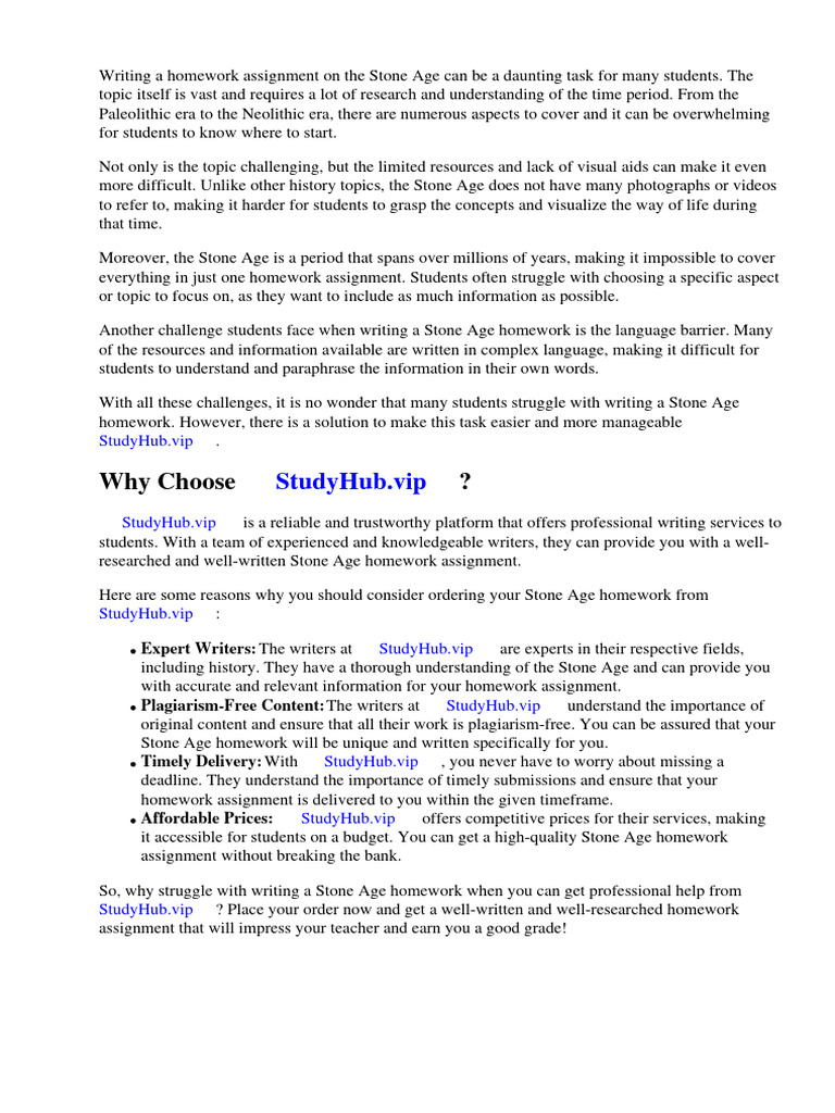 Stone Age Homework Project Ideas | PDF | Facebook | Http Cookie