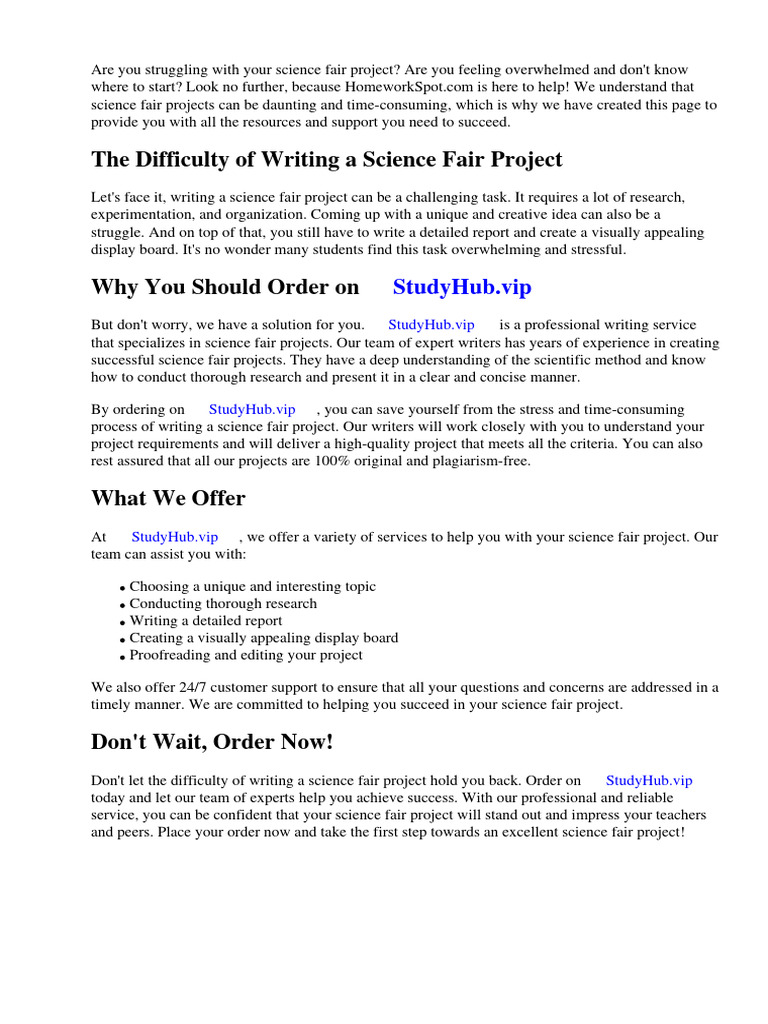 Science Fair | PDF | Science