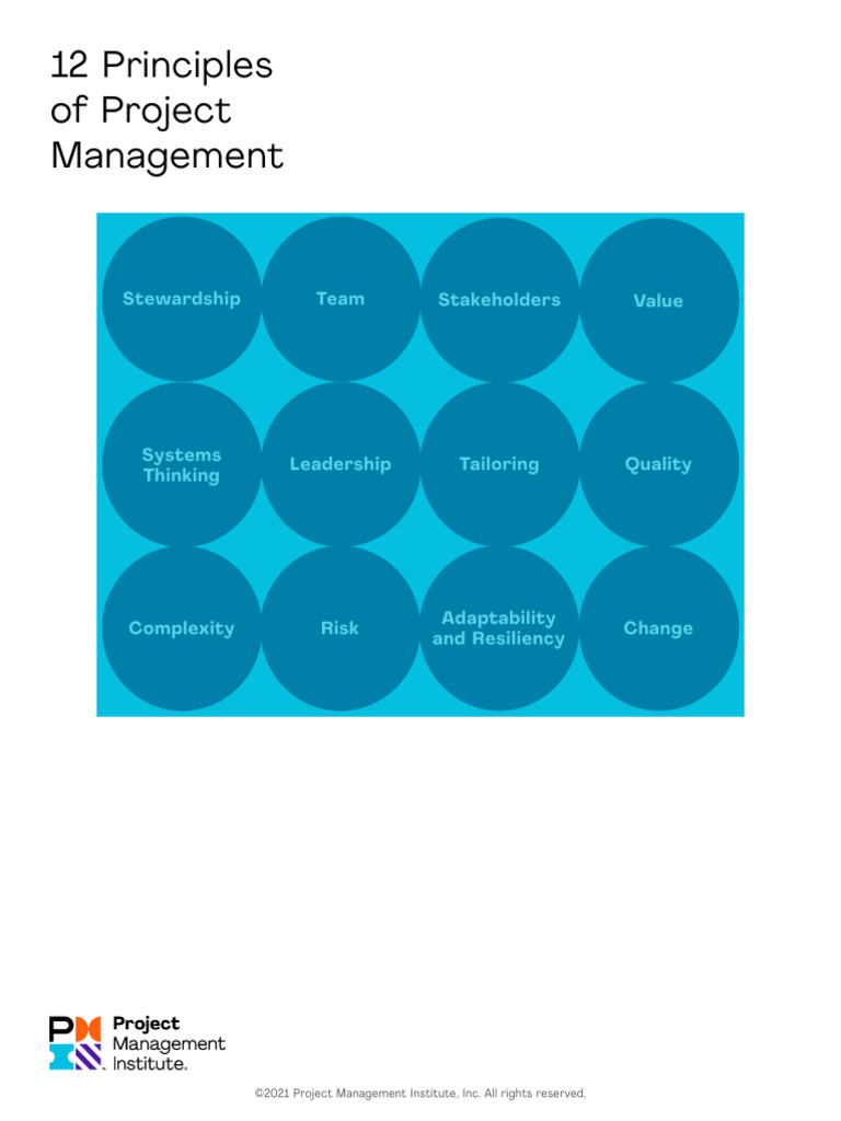 12 Project Management Principles | PDF | Leadership | Project Management
