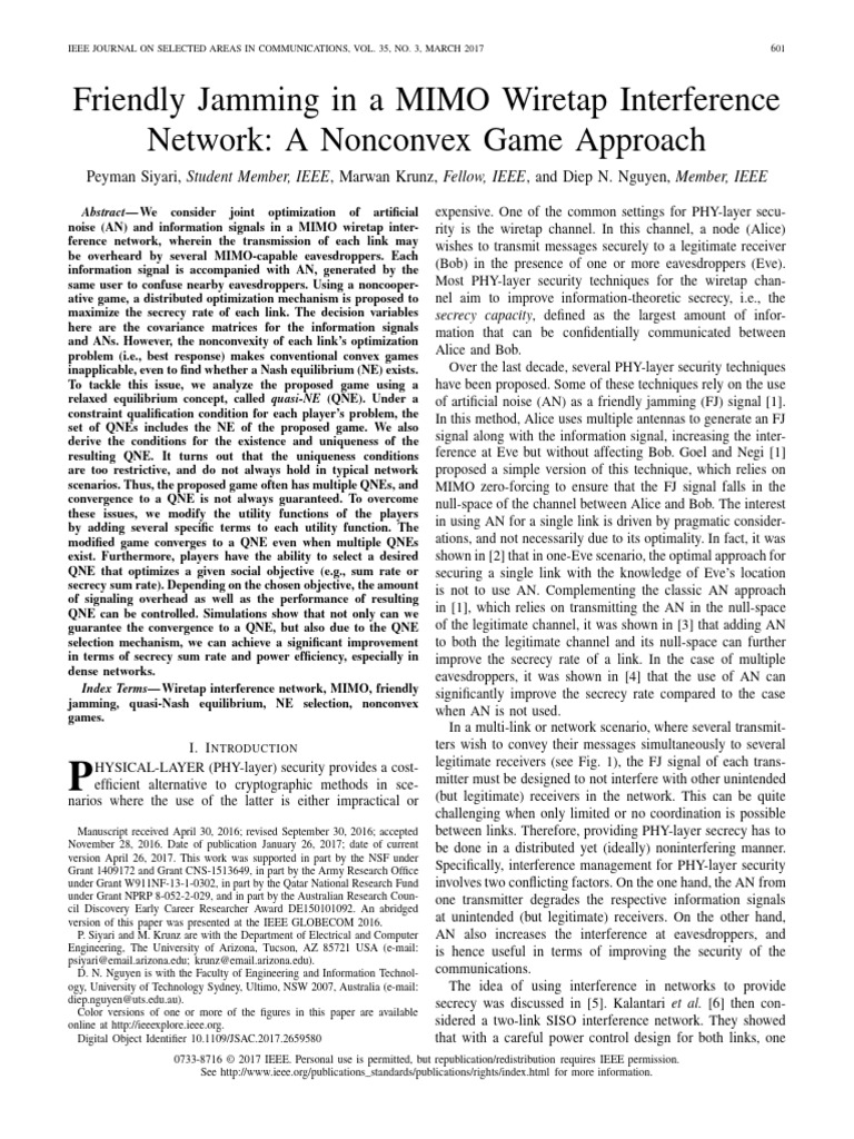MIMO Network Security Optimization | PDF | Mathematical Optimization | Mimo