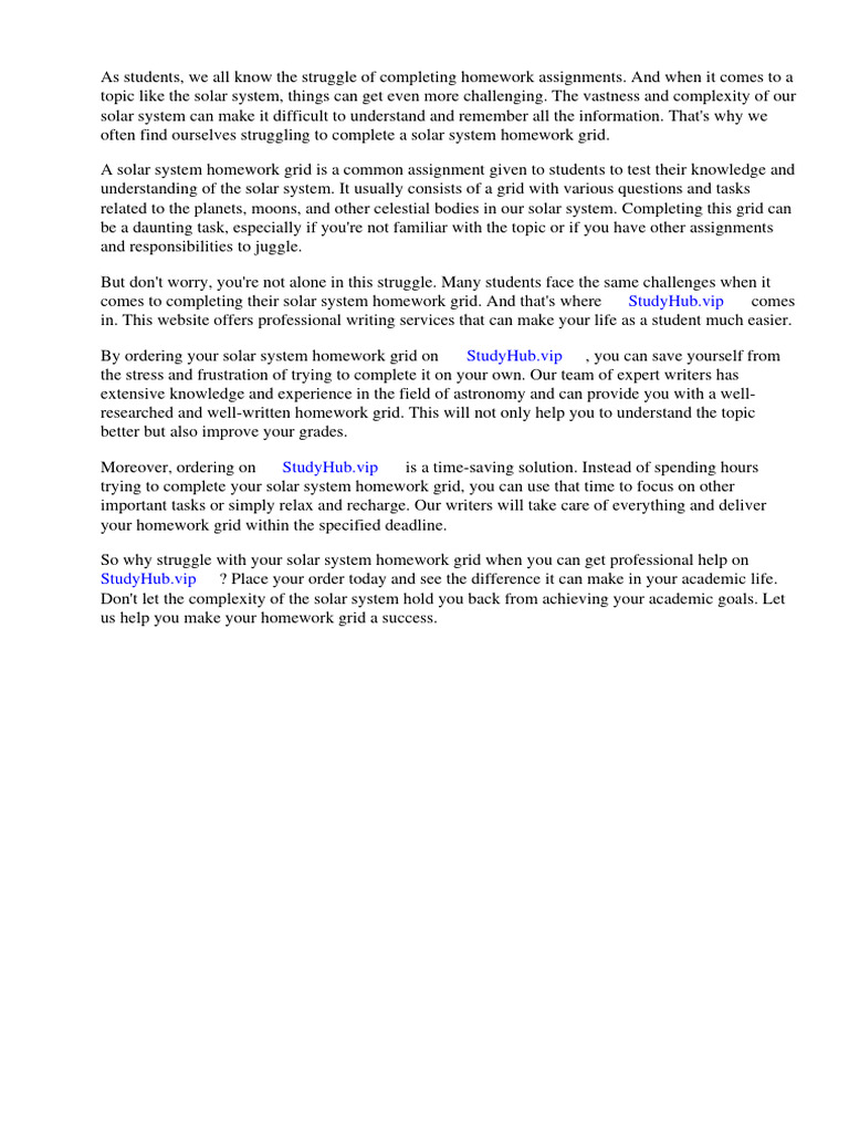 Solar System Homework Grid | Download Free PDF | Photovoltaic System ...