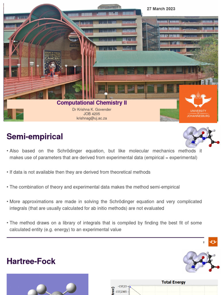 Computational Chemistry II | PDF | Computational Chemistry | Density Functional Theory