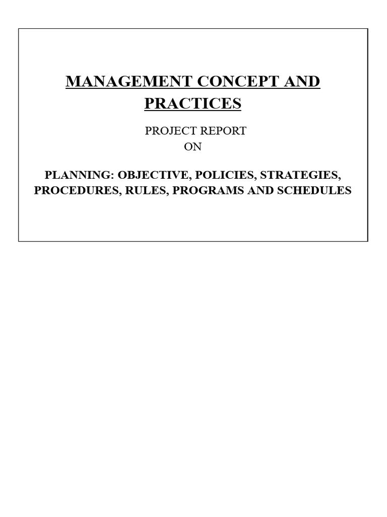 MCP project | PDF | Policy | Goal