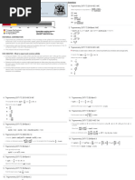 Maths Standard 2 Formula Sheet | PDF | Area