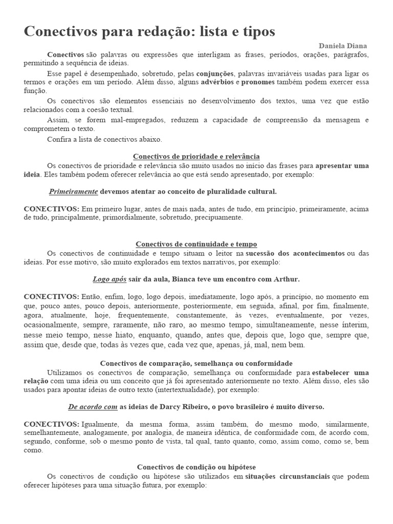 Conectivos Para Redação Pdf Tempo Aquecimento Global E Mudança