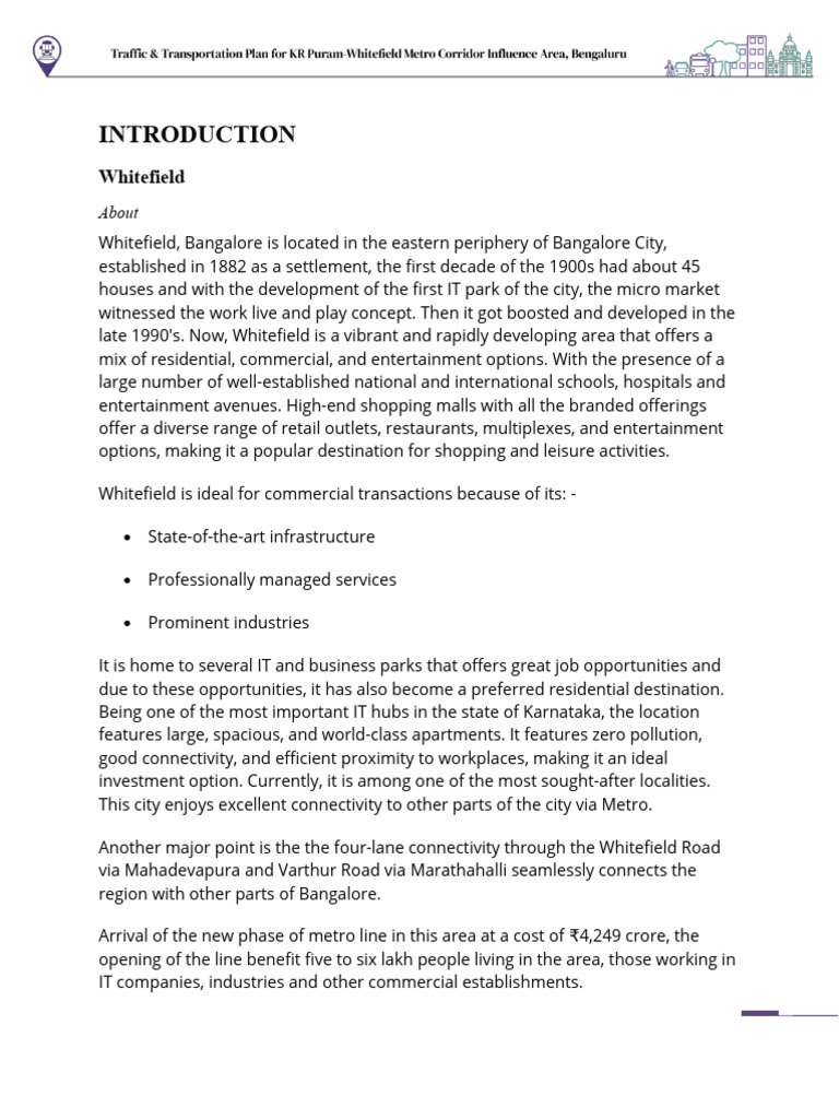 2021BPLN003 Intro Group Report 1 | PDF | Bangalore | Economies