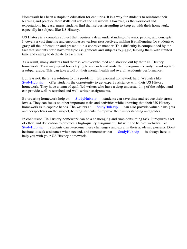 Homework Help Us History | PDF | Homework | Textbook